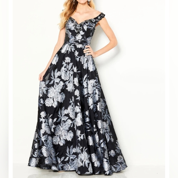 Cameron Blake | Dresses | Cameron Blake Prom Ball Gown Sz Jeweled ...